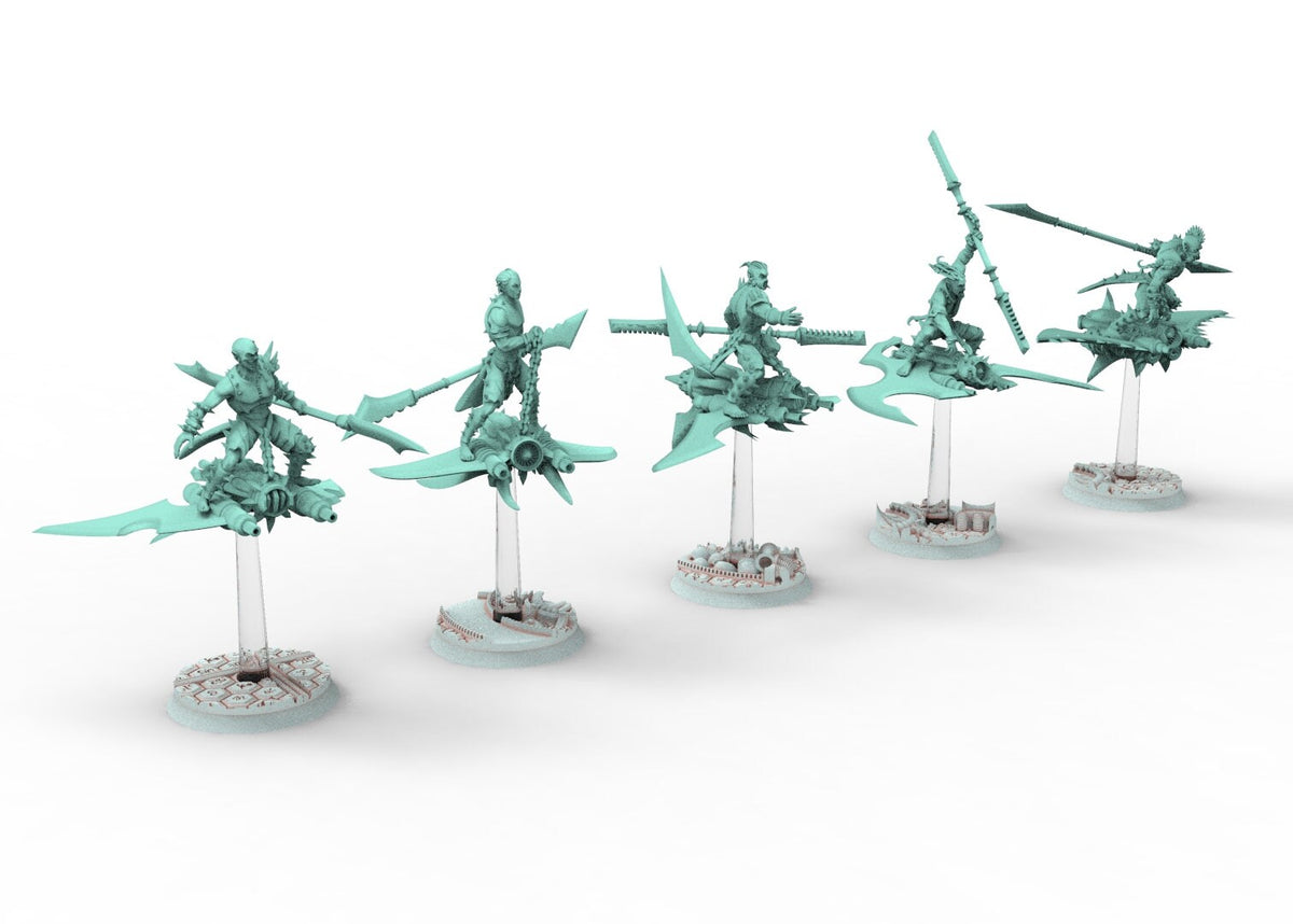 Dark city - Hoverboard riders patrol Dark eldar drow – 3D Board Games ...