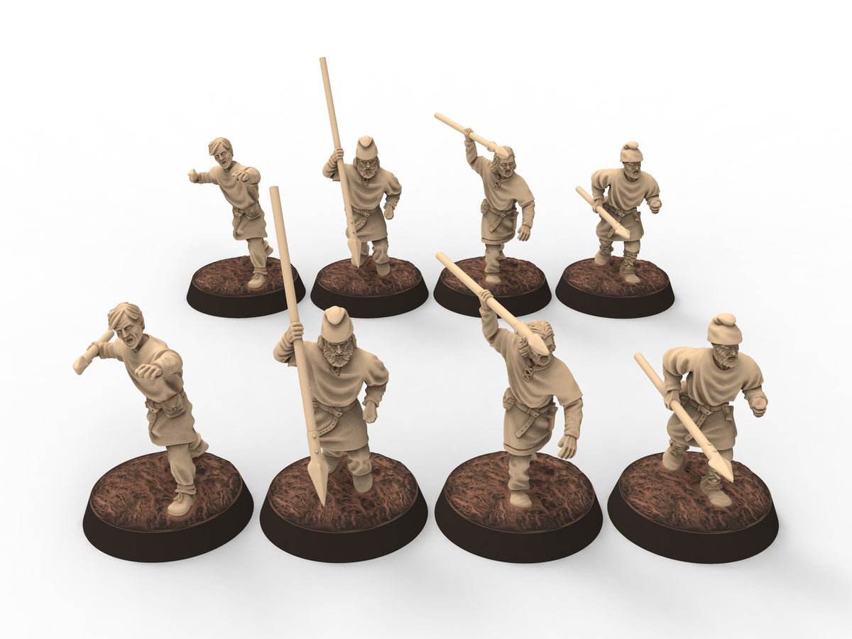 Medieval - Ceorls, 11th century, Ceorl Spearmen, 28mm Historical Warga ...